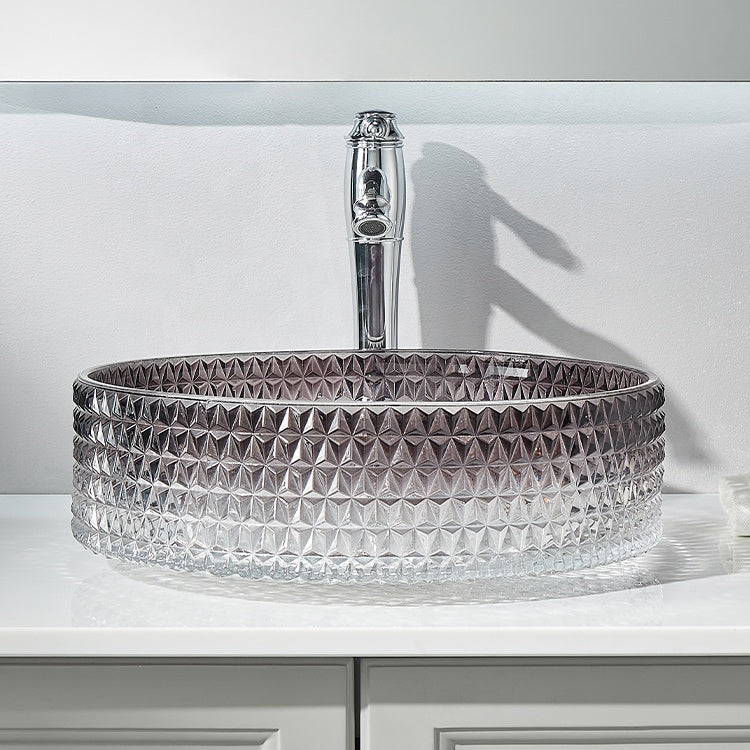Bathroom Basin Tempered Glass Crystal Sinks CUPC Certification – fanwinstar
